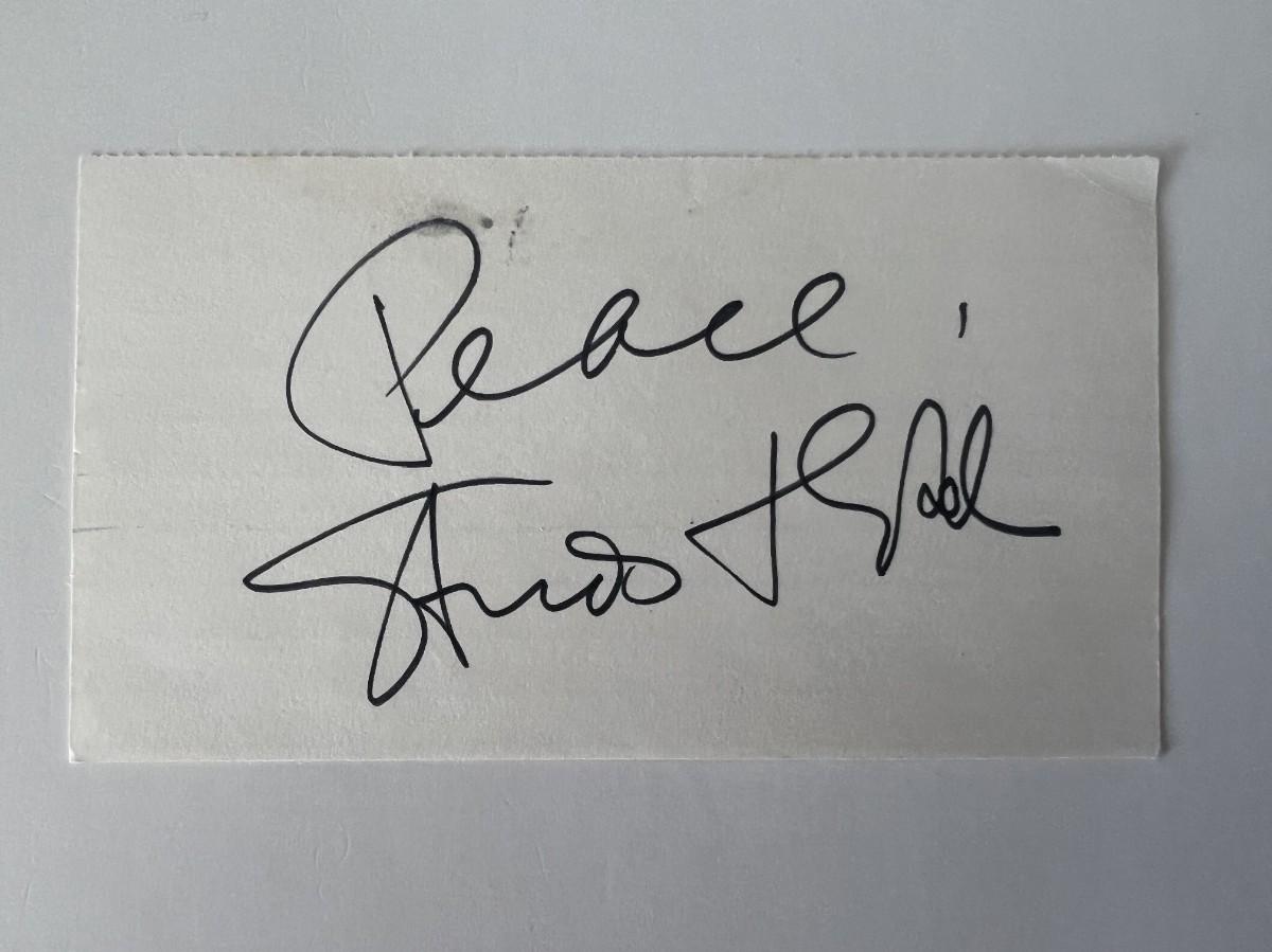 Studs Terkel original signature | EstateSales.org
