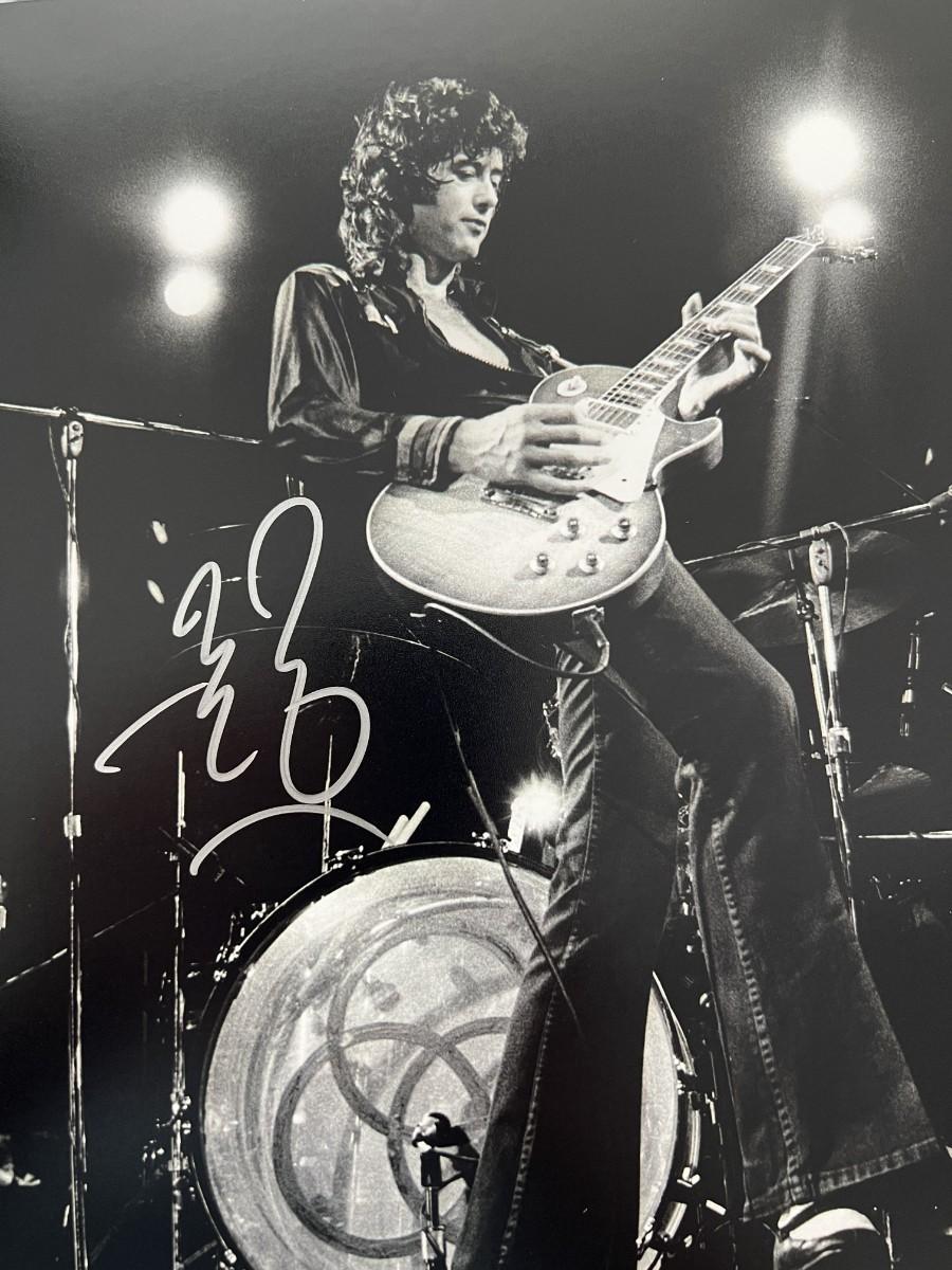 Led Zeppelin Jimmy Page signed photo | EstateSales.org
