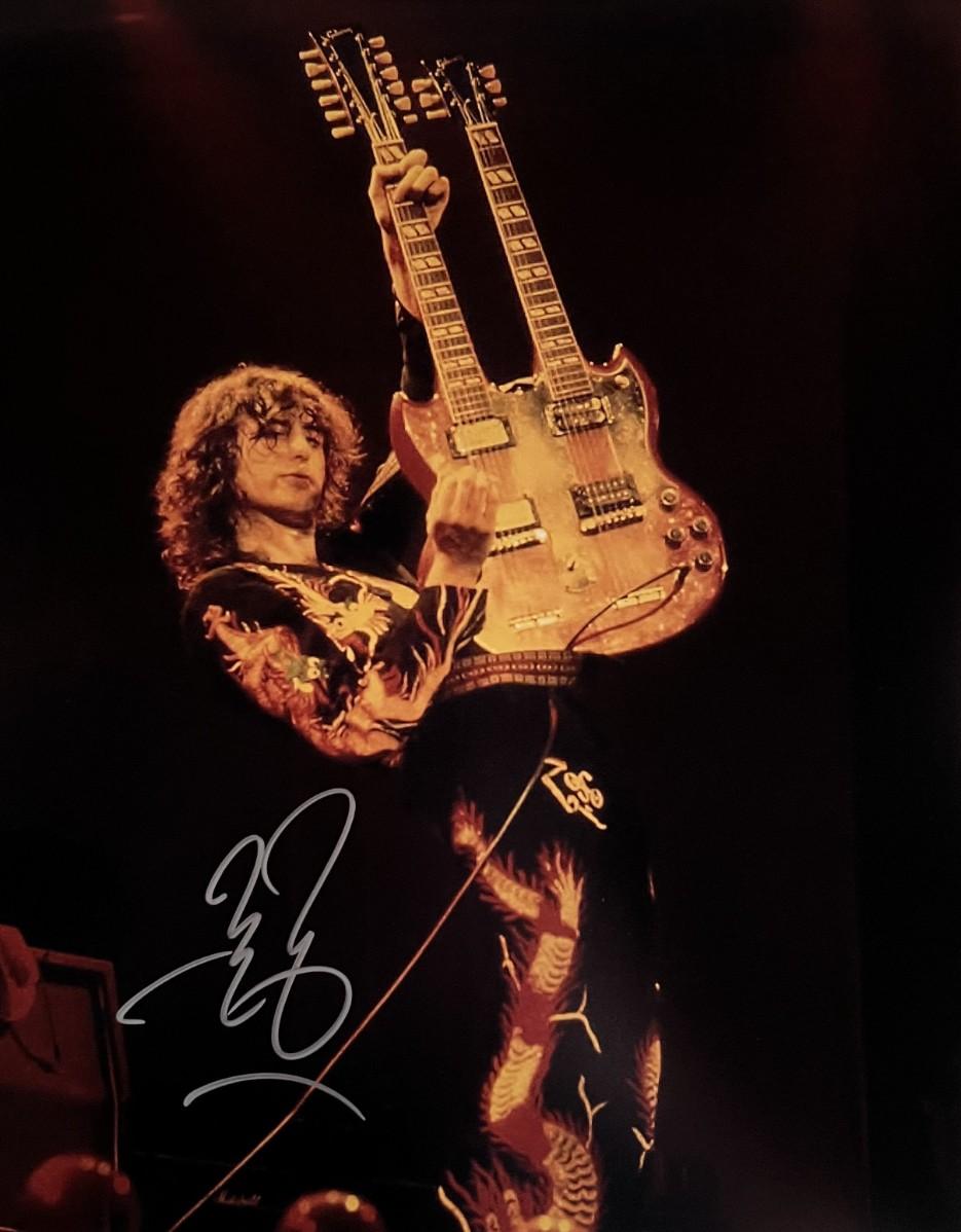Led Zeppelin Jimmy Page signed photo | EstateSales.org