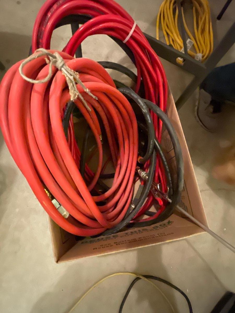 Box of Air Compressor Hoses | EstateSales.org