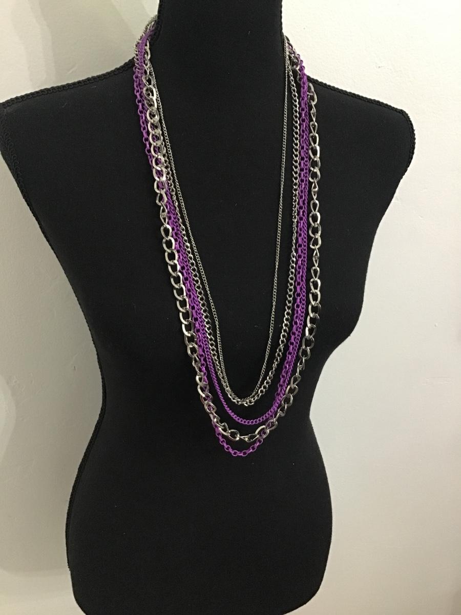 Large Chain Statement Necklace | EstateSales.org
