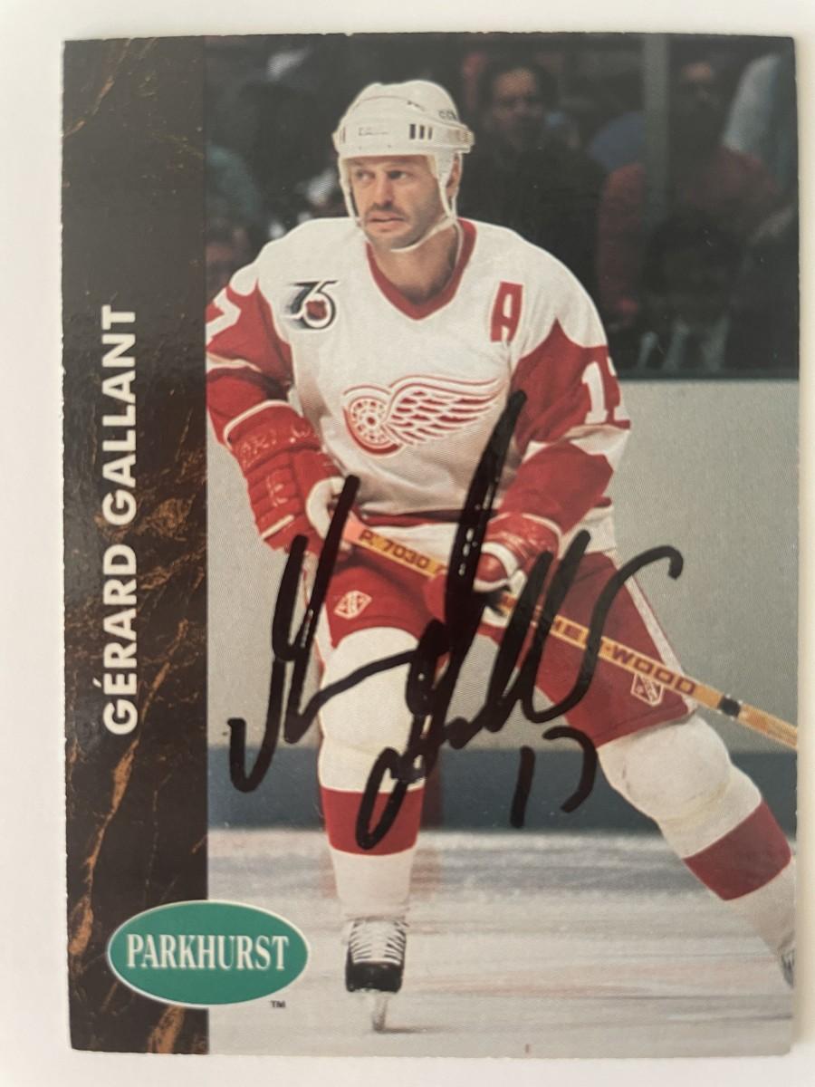 Detroit Red Wings Gerard Gallant 1992 Pro Set #269 signed trading card ...