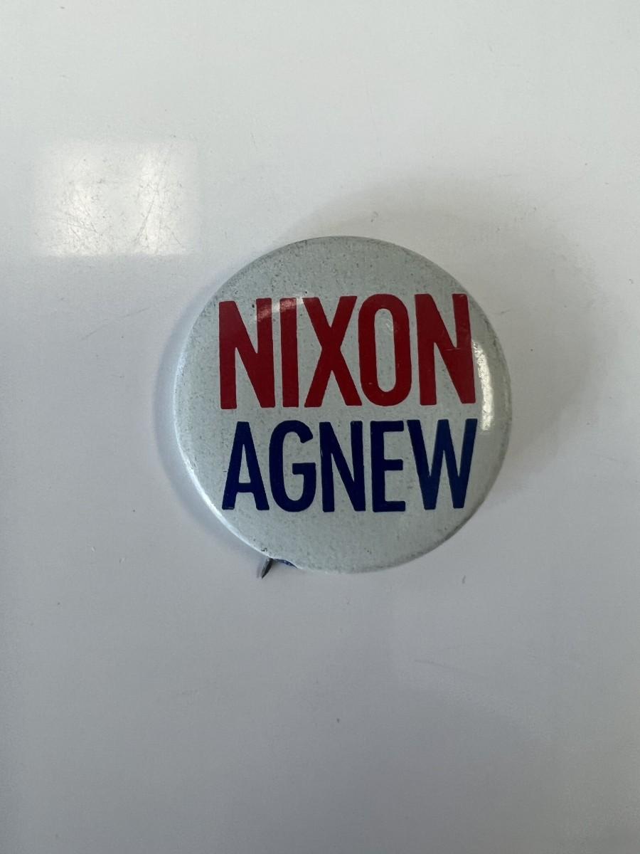 Nixon- Agnew presidential campaign pin | EstateSales.org