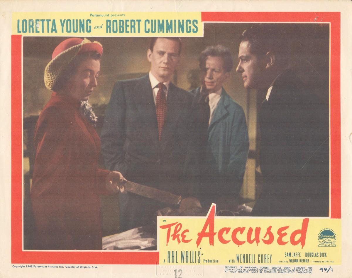 The Accused 1948 original vintage lobby card | EstateSales.org