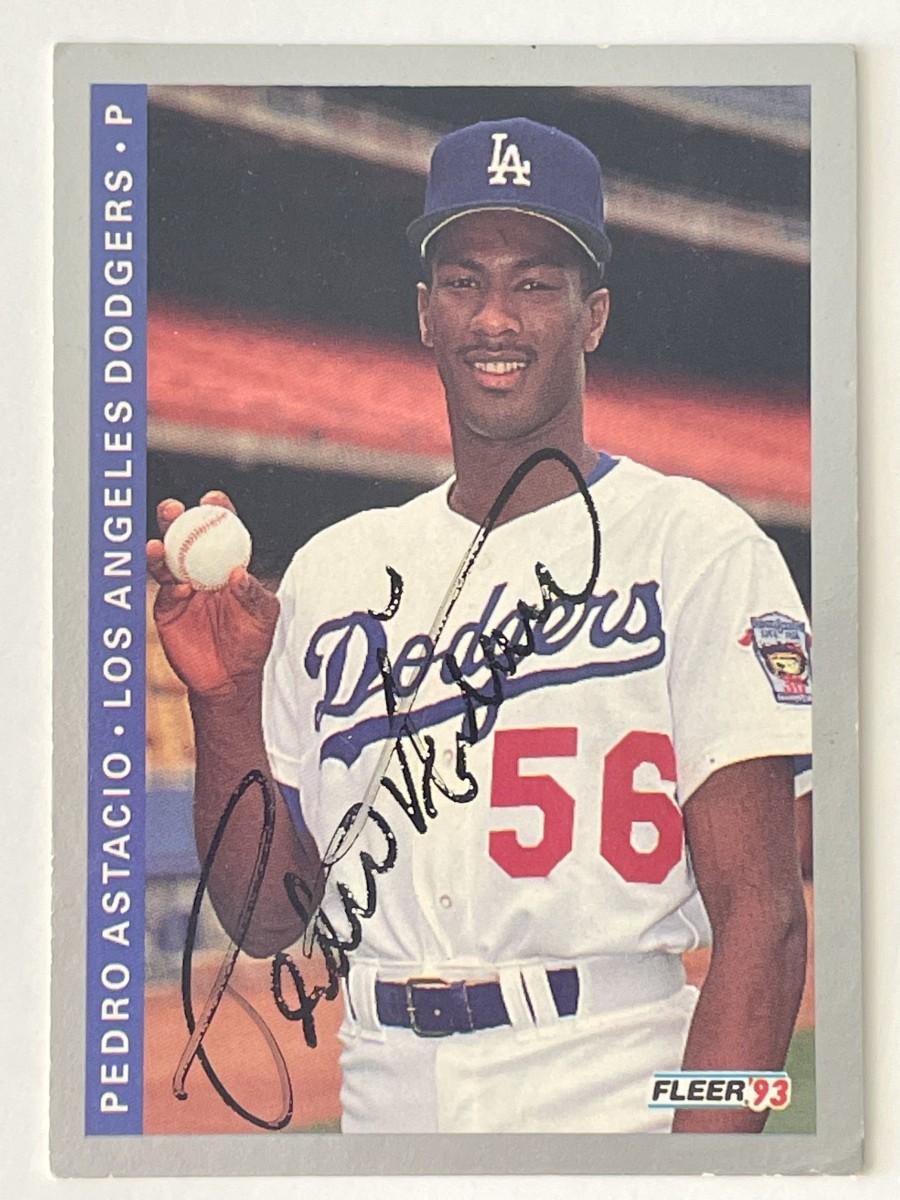 Los Angeles Dodgers Pedro Astacio signed Fleer 1993 trading card ...