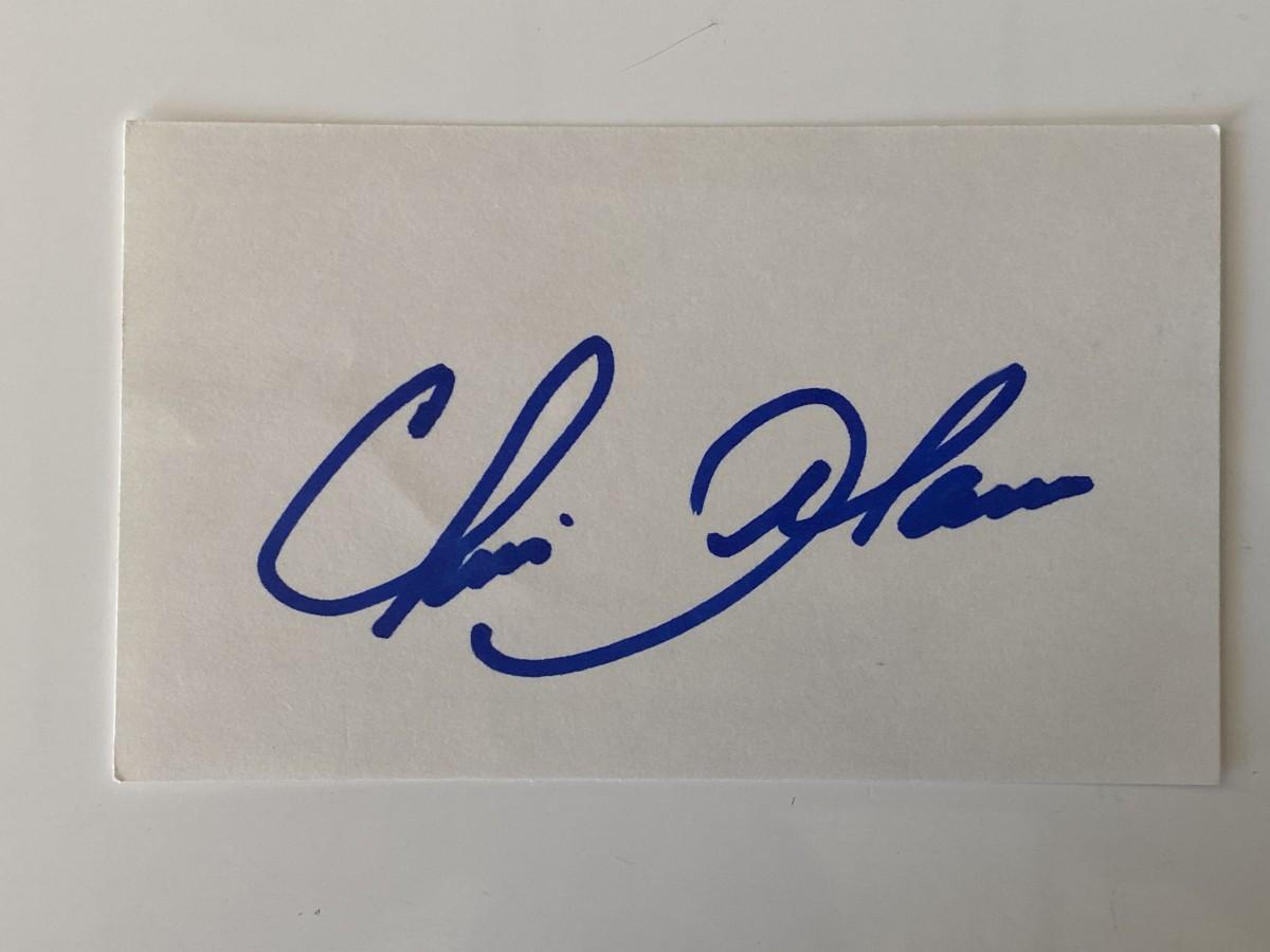 Pro golfer Chris DiMarco original signature | EstateSales.org