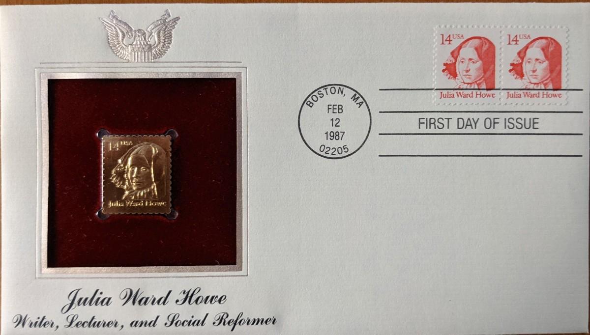 Julia Ward Howe Writer, Lecturer, and Social Reformer Gold Stamp ...