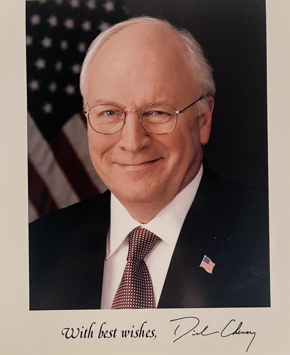 Dick Cheney facsimile signed photo | EstateSales.org