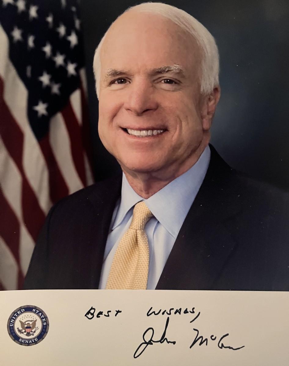 John McCain facsimile signed photo | EstateSales.org