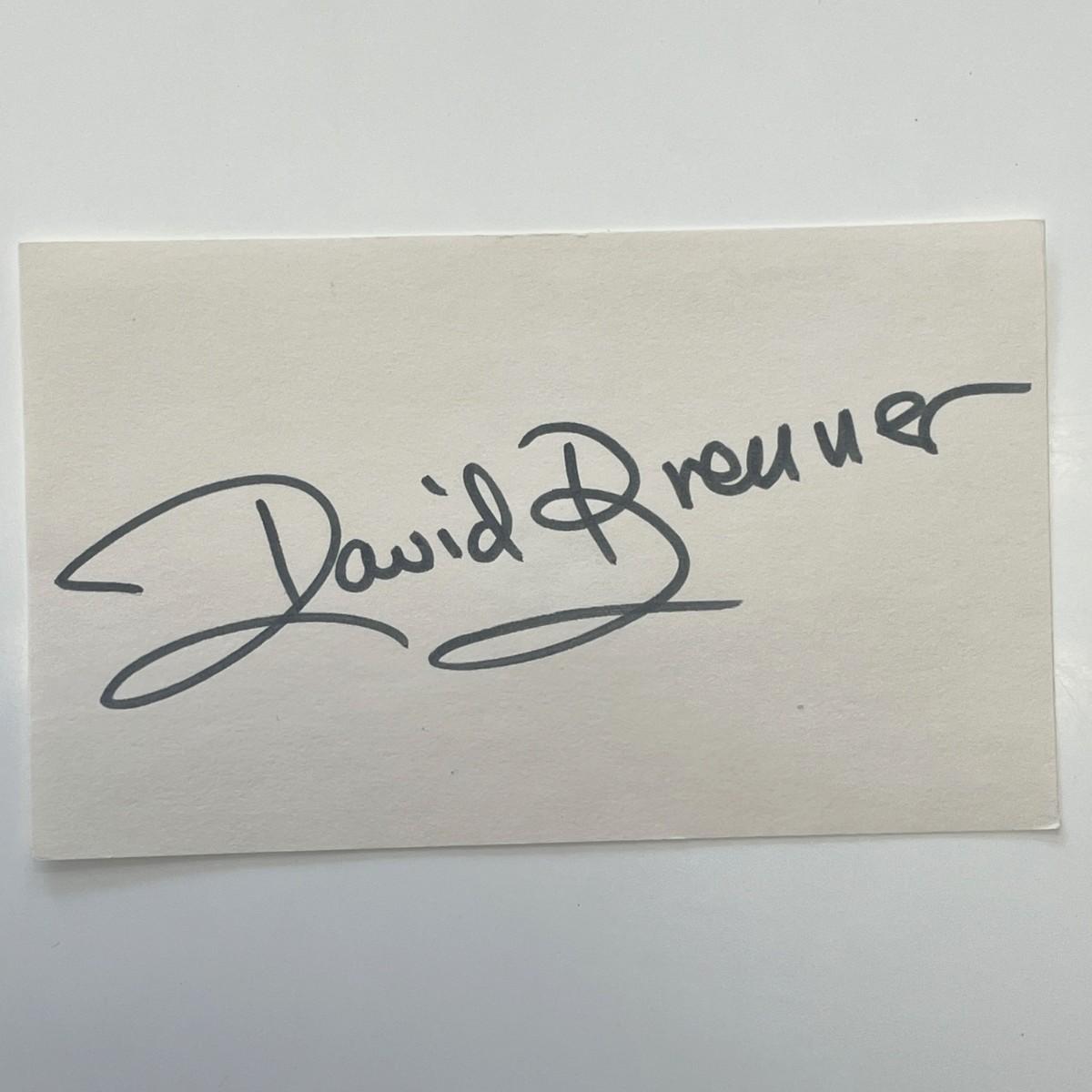David Brenner original signature | EstateSales.org