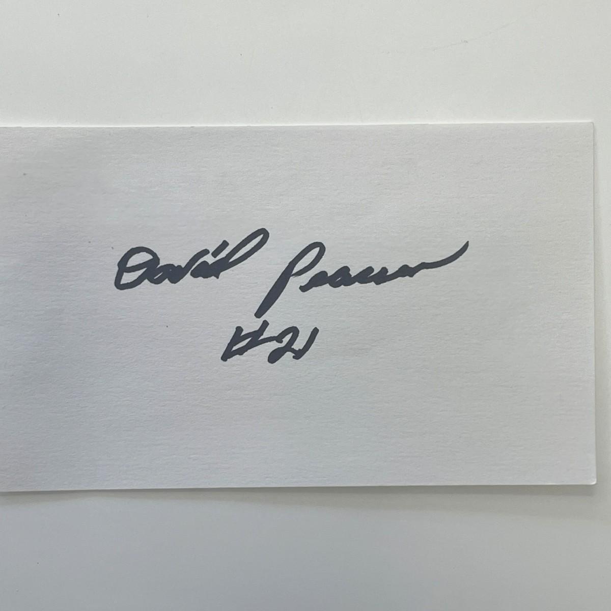 Racing Driver David Pearson original signature | EstateSales.org
