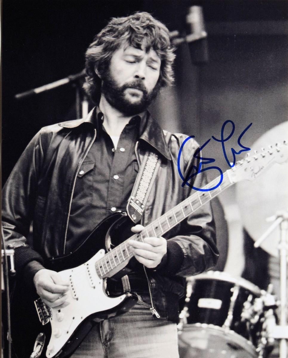 Eric Clapton signed promo photo | EstateSales.org