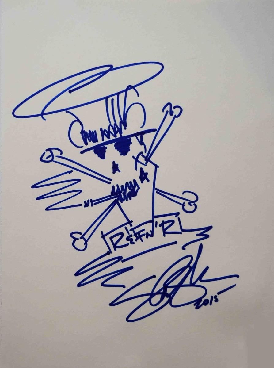 Slash original signed drawing | EstateSales.org
