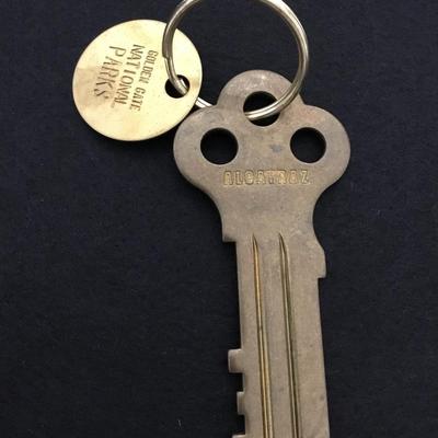 Large vintage brass souvenir Alcatraz key | EstateSales.org
