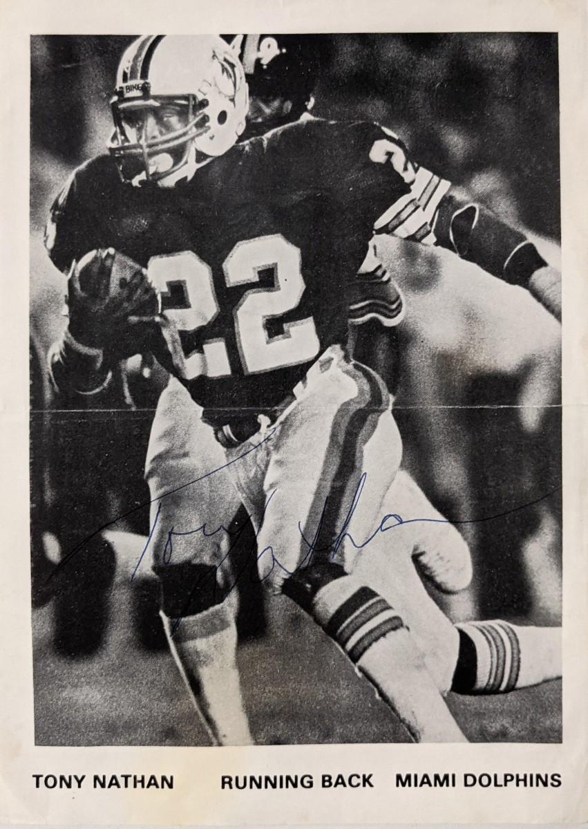 Tony Nathan Signed Photo | EstateSales.org