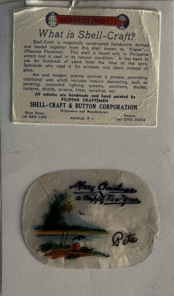 Filipino Chistmas Shell-Craft. 3x4 inches | EstateSales.org