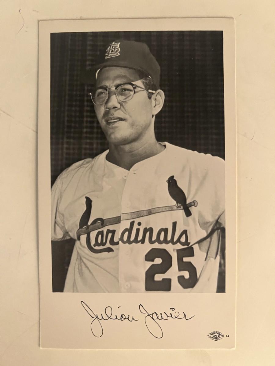 Julian Javier facsimile signed photo. 3x5 inches | EstateSales.org