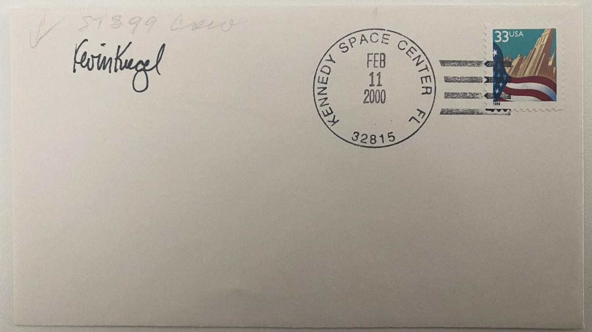 Astronaut Kevin Kregel envelope with signature | EstateSales.org