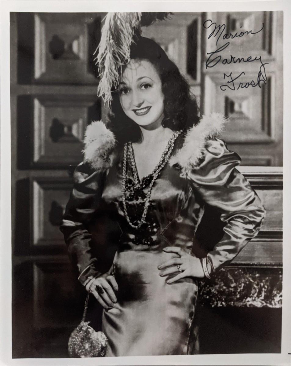Marion Carney Frost Signed Photo | EstateSales.org