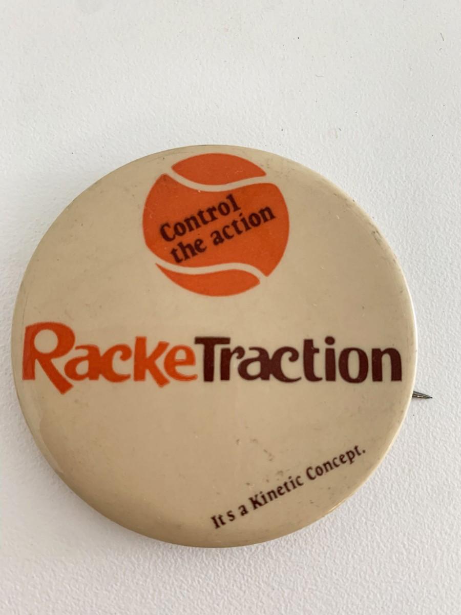 Racke Traction vintage pin | EstateSales.org