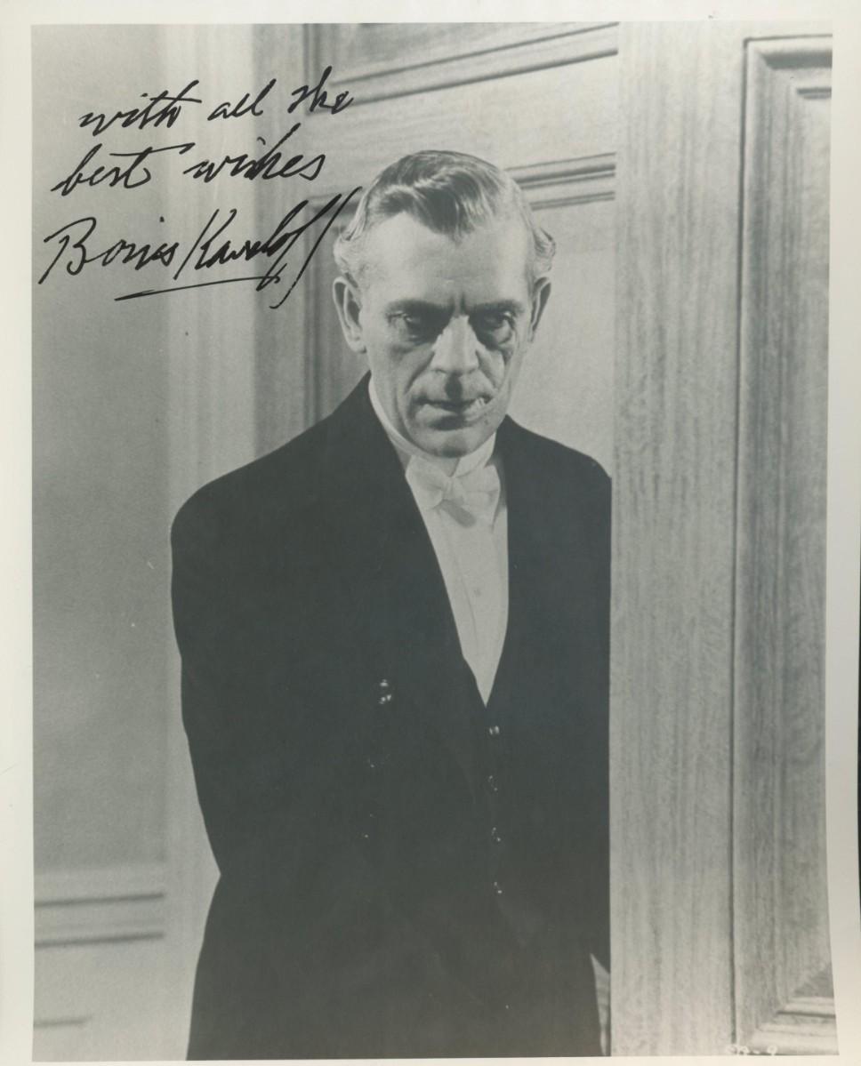 Boris Karloff signed photo | EstateSales.org