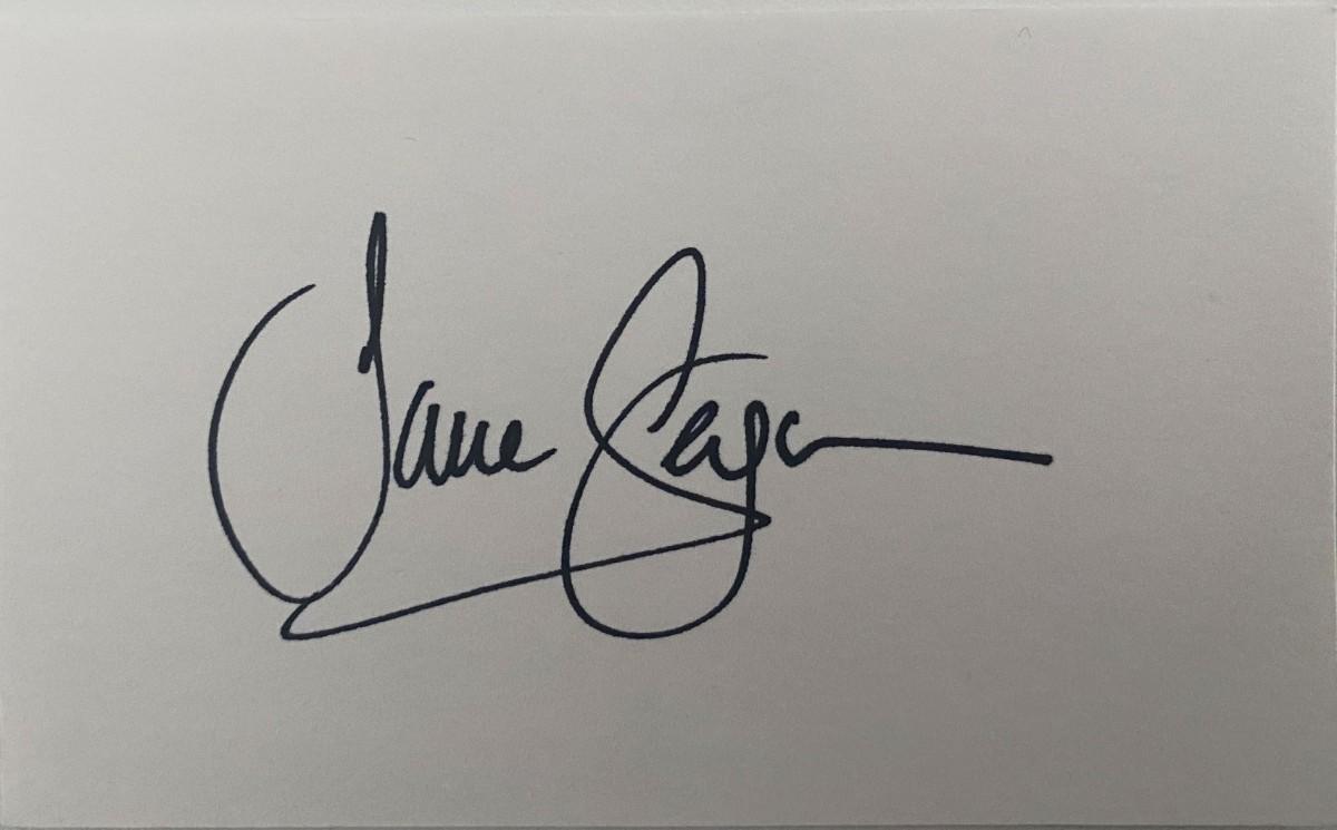 Jane Seymour signature | EstateSales.org