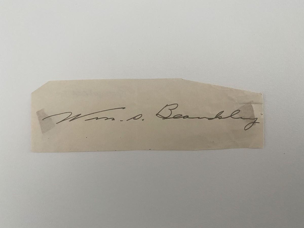 Iowa's 31st Governor William S. Beardsley original signature ...