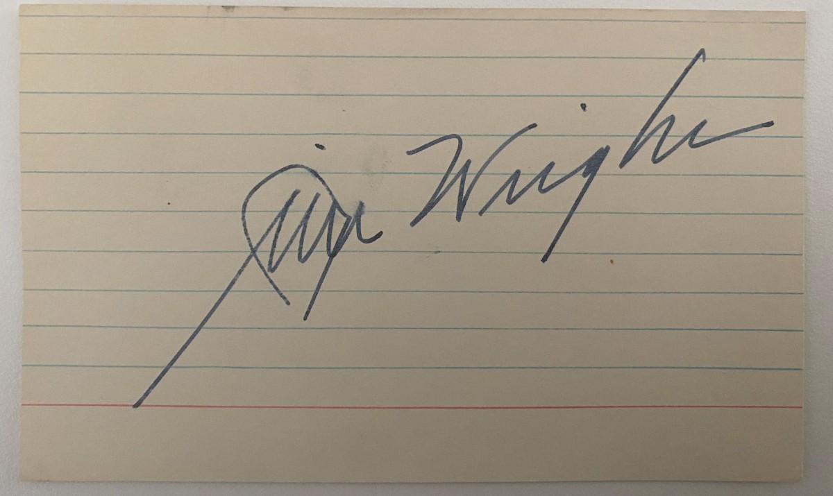 Texas Congressman Jim Wright original signature | EstateSales.org