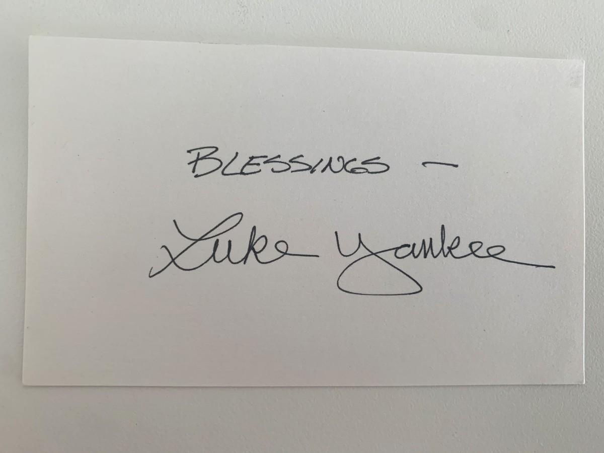Luke Yankee original signature | EstateSales.org