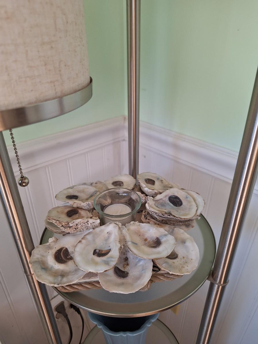 Oyster Shell Candle Holder | EstateSales.org