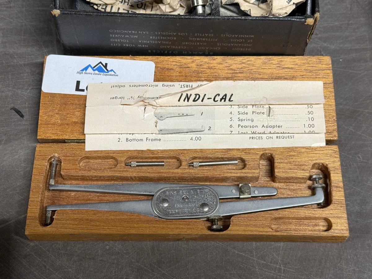 Rink Equipment Co. Indi-Cal tool w/Box | EstateSales.org