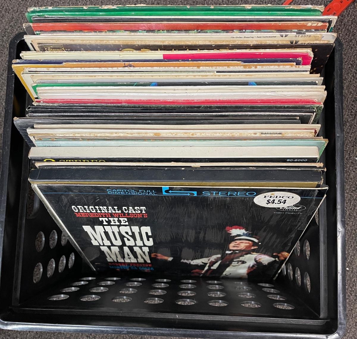 Record Lot #1 - crate full of Vintage Vinyl Records in good condition ...