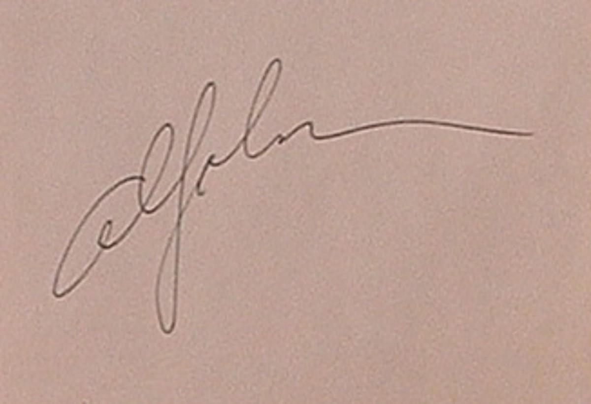 Al Jolson signature slip | EstateSales.org