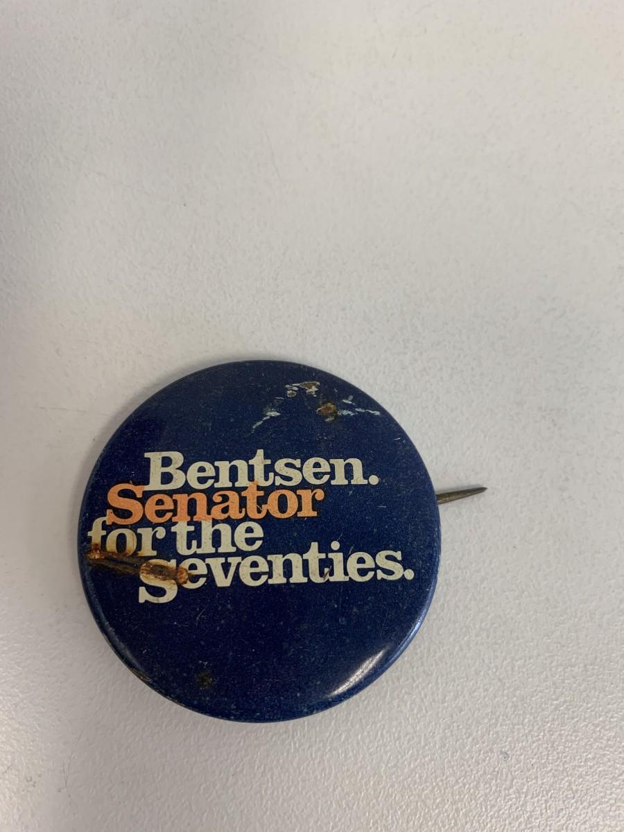 Bensten Senator for the Seventies pin | EstateSales.org