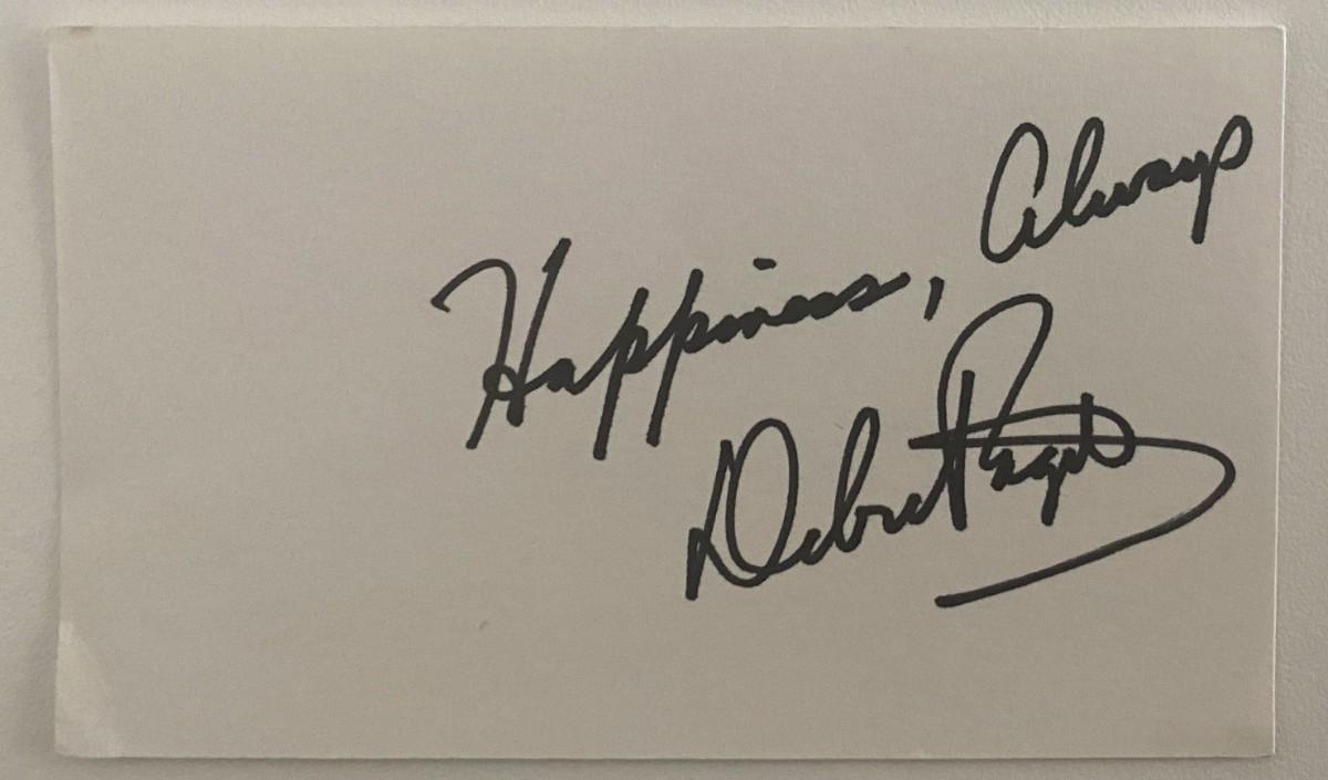 Debra Paget orignal signature | EstateSales.org