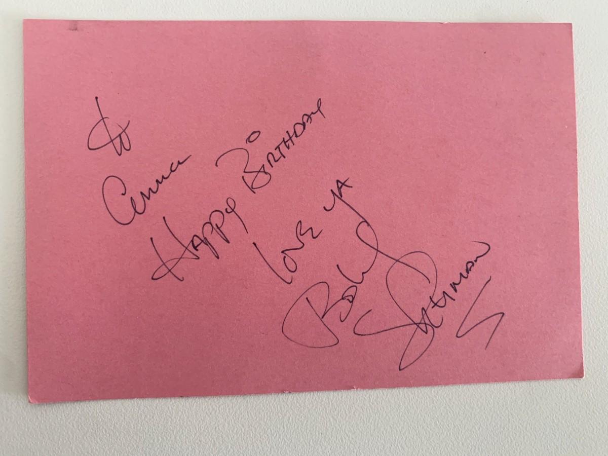 Musician Bobby Sherman original signature | EstateSales.org