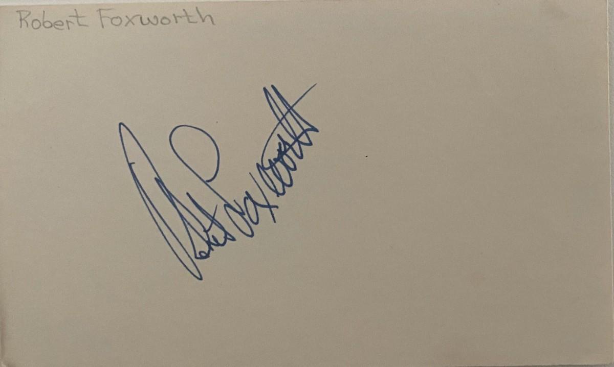 Robert Foxworth original signature | EstateSales.org