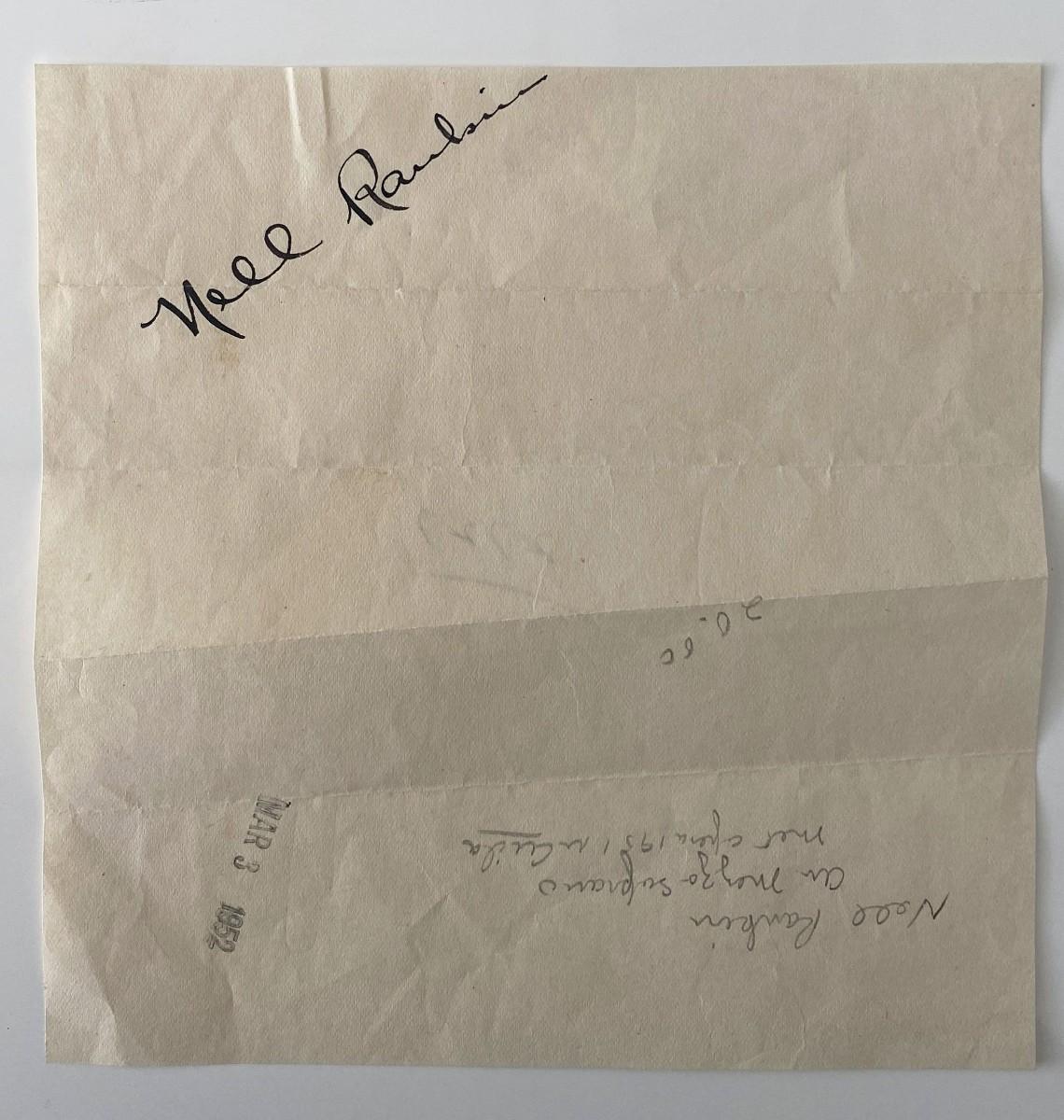 Operatic Soprano Nell Rankin Original Signature | EstateSales.org