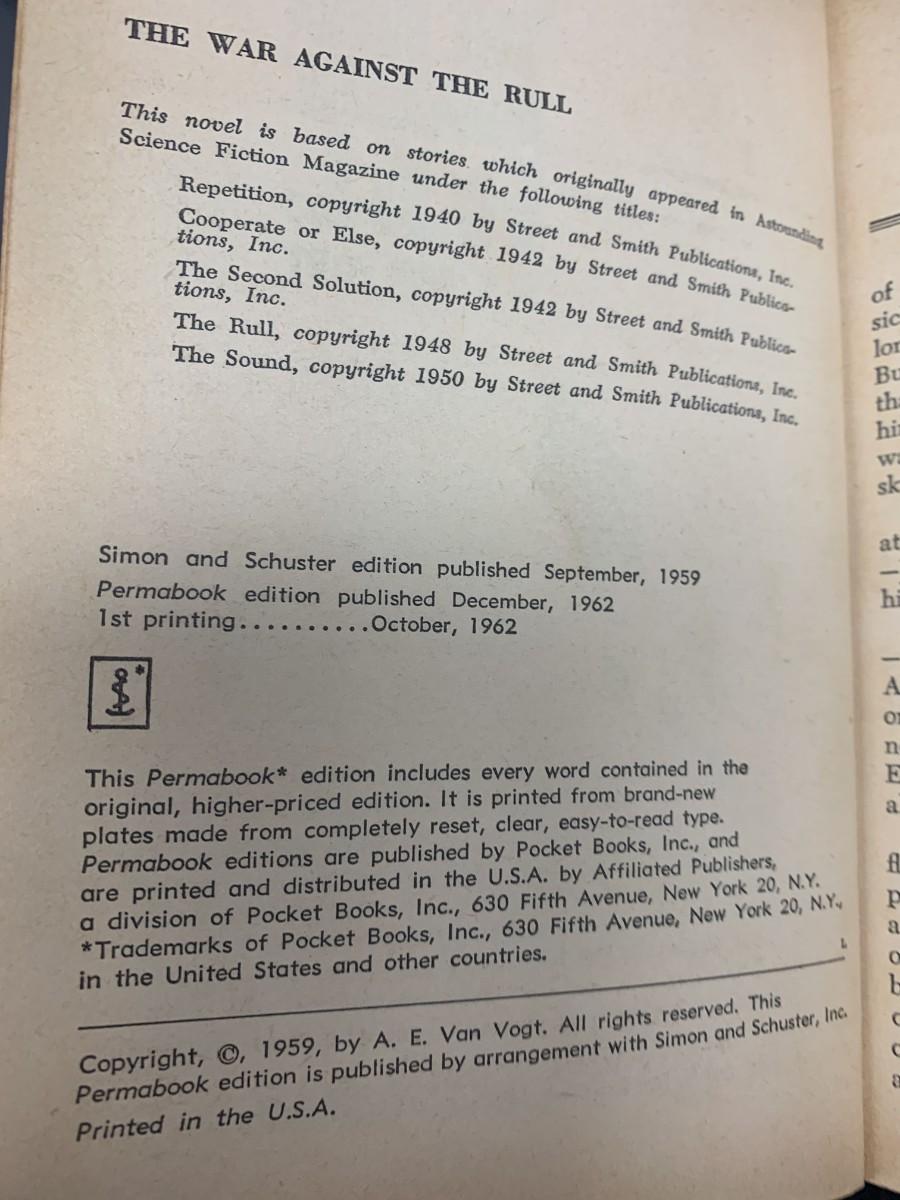 The War Against The Rull first edition book | EstateSales.org