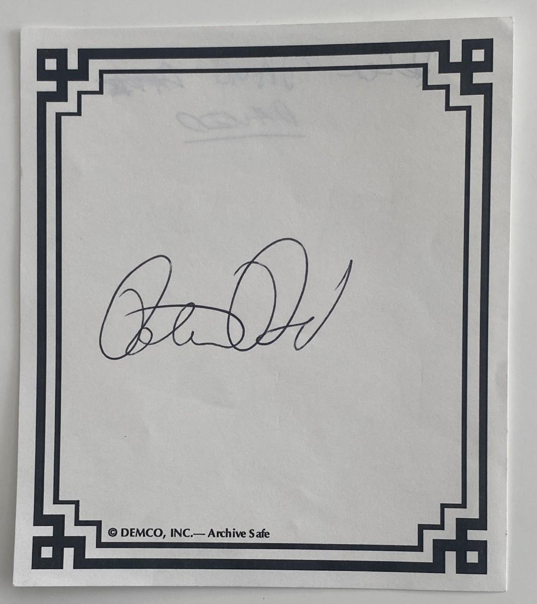 Peter David original signature | EstateSales.org