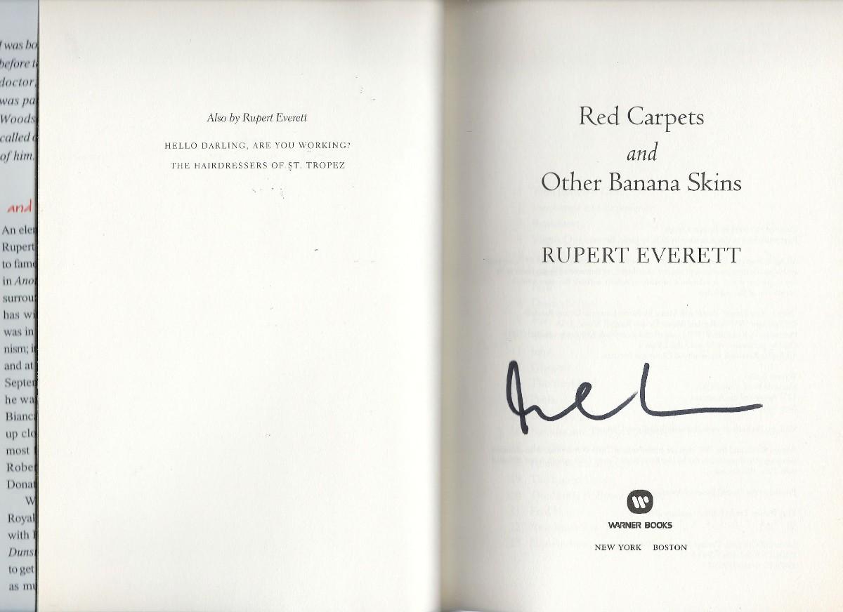 Rupert Everett signed book | EstateSales.org