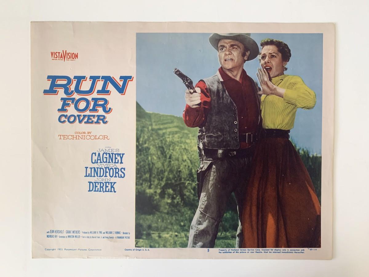 Run for Cover original 1955 vintage lobby card | EstateSales.org