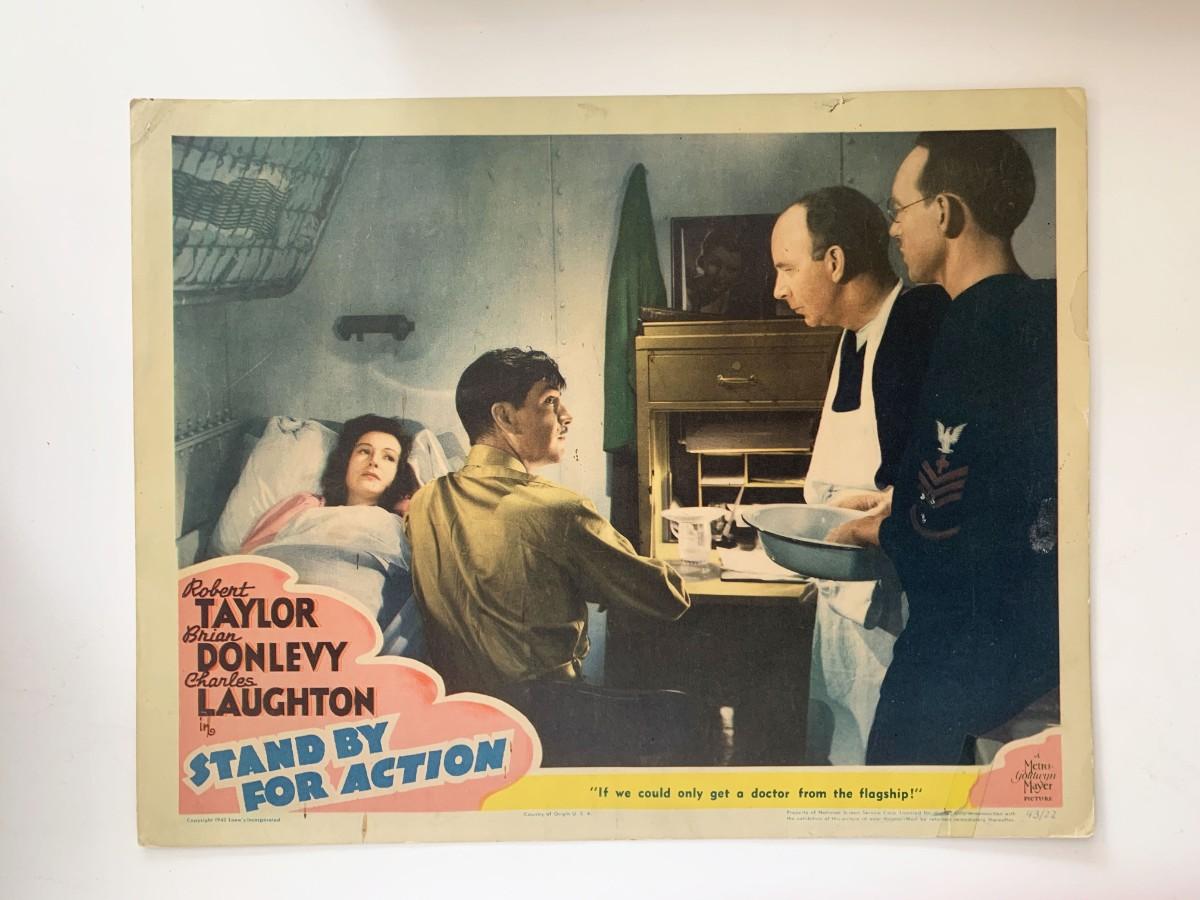 Stand By for Action original 1943 vintage lobby card | EstateSales.org
