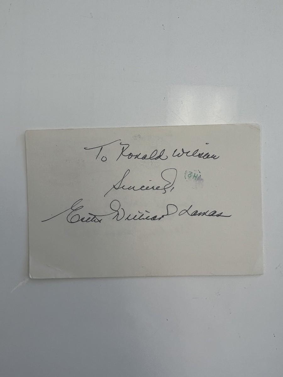 Competitive swimmer and actress Esther Williams original signature ...
