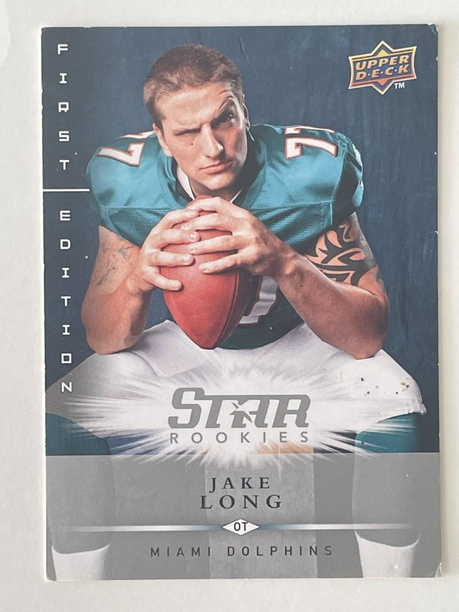 Miami Dolphins Jake Long 2008 Upper Deck Star Rookies trading card ...