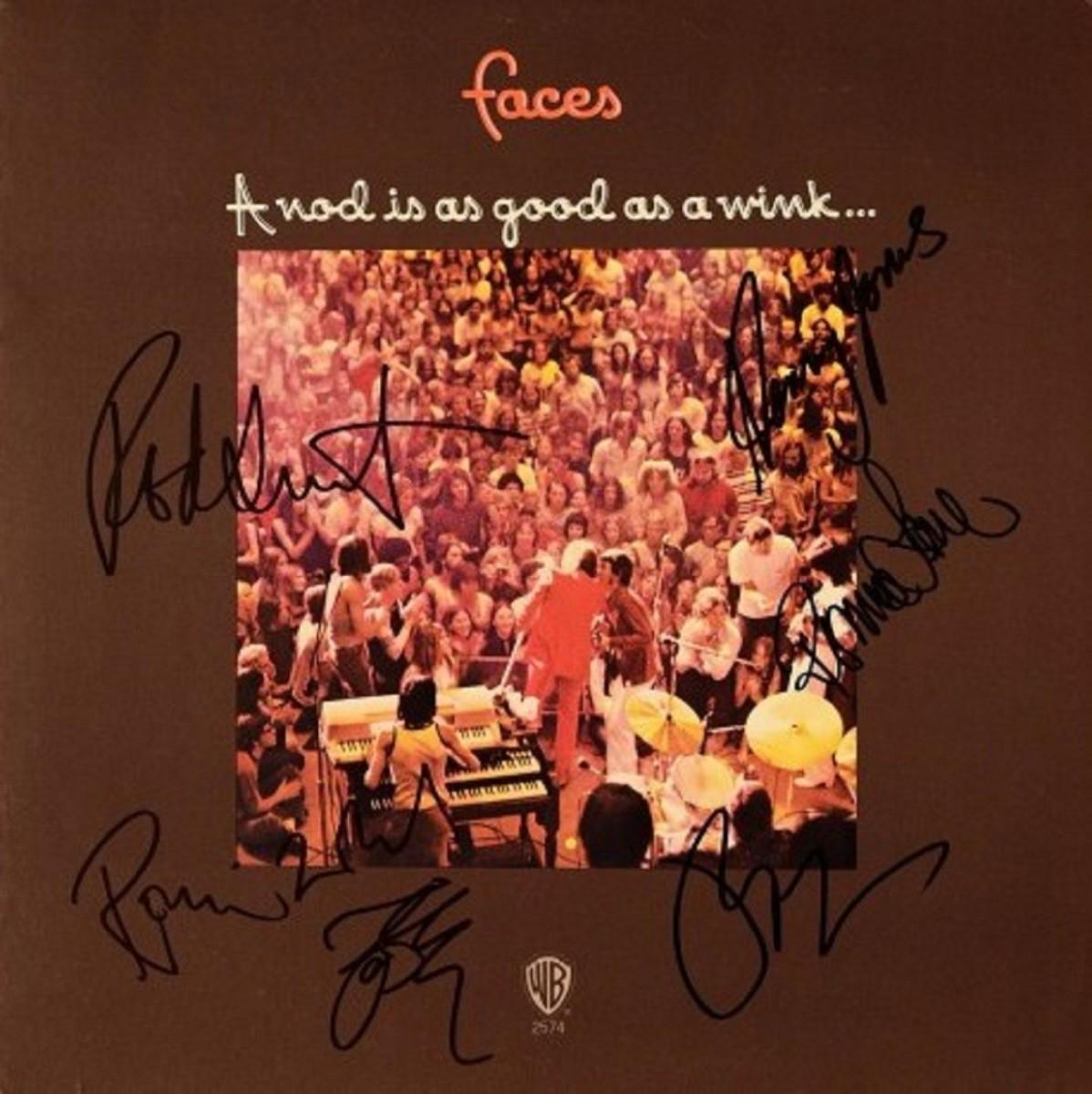 Faces signed A Nod Is As Good As A Wink album | EstateSales.org