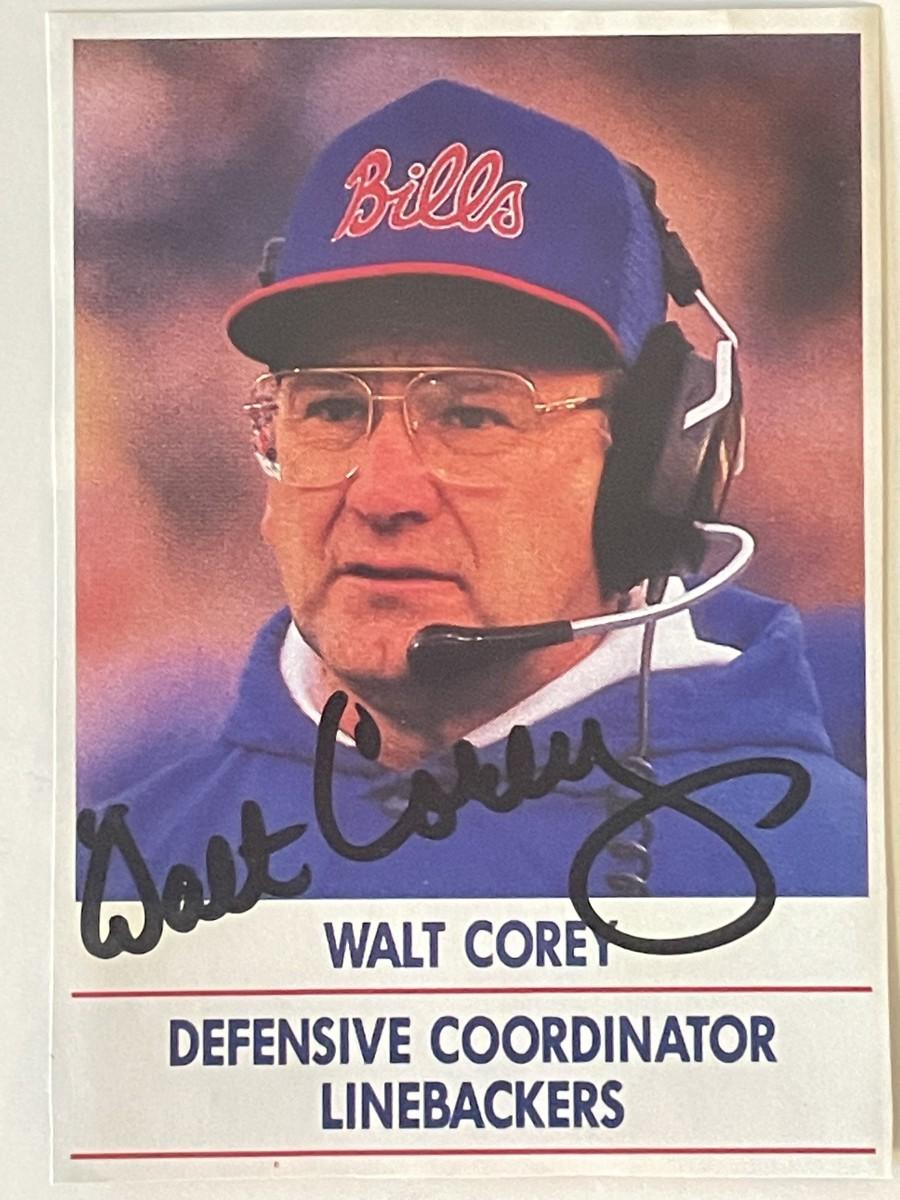 Buffalo Bills Walt Corey signed trading card | EstateSales.org