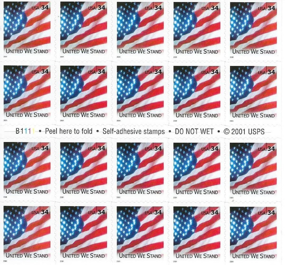 American Flag stamps | EstateSales.org