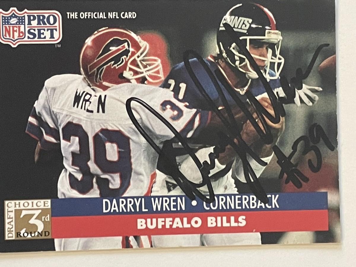 Buffalo Bills Darryl Wren signed 1991 NFL Pro Set #811 trading card ...