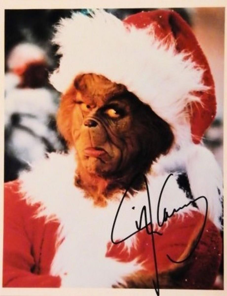 Jim Carrey signed The Grinch promo photo | EstateSales.org